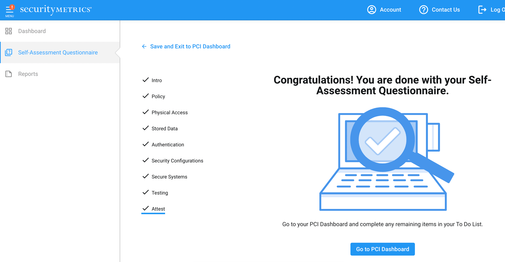 Security Metrics PCI Questionnaire