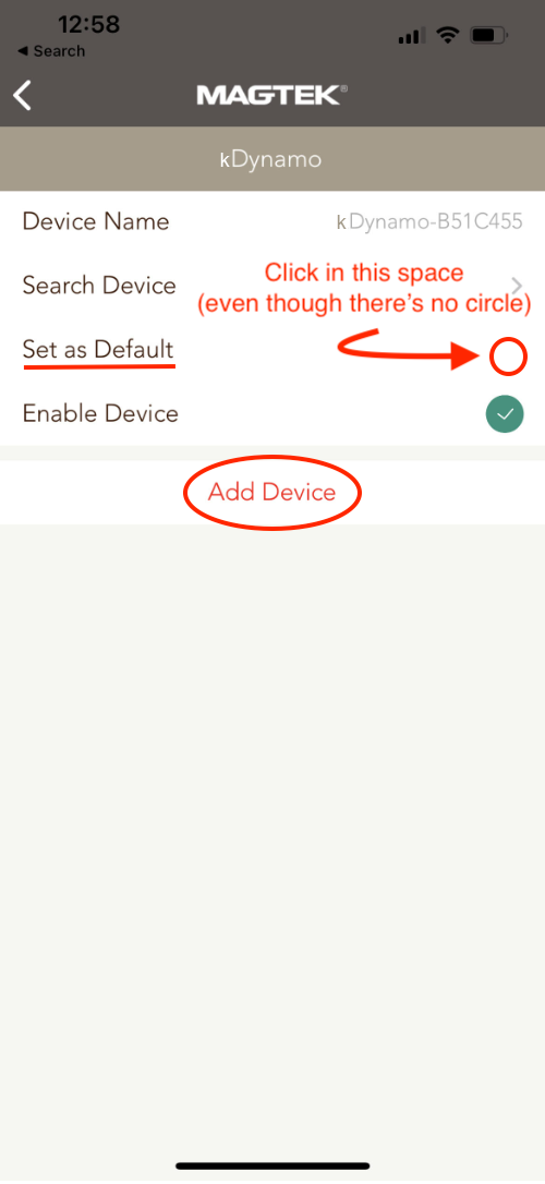 iDynamo 6 Device Setup