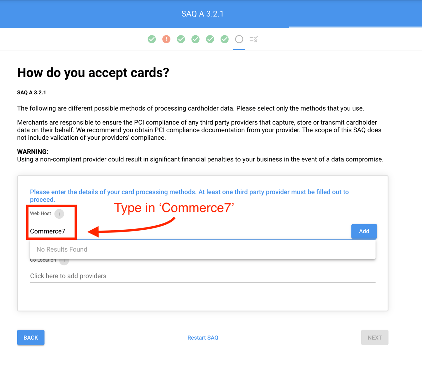 Security Metrics PCI Questionnaire