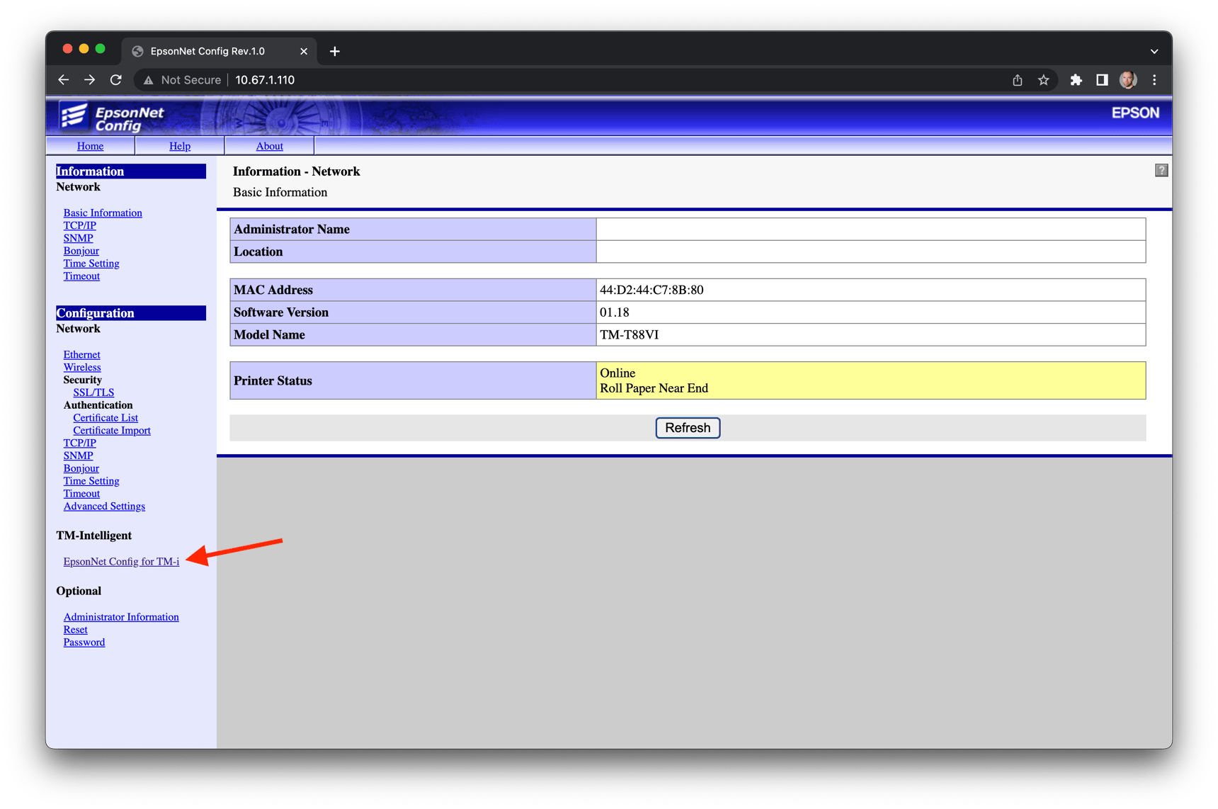 How to set up your Epson Printer for Local Printing