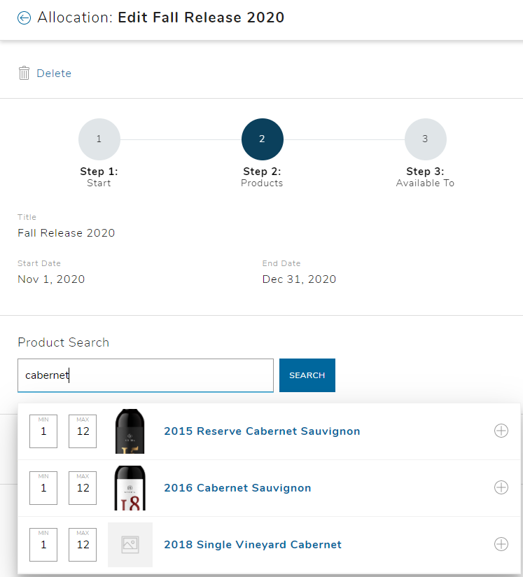 Creating and Managing Allocations