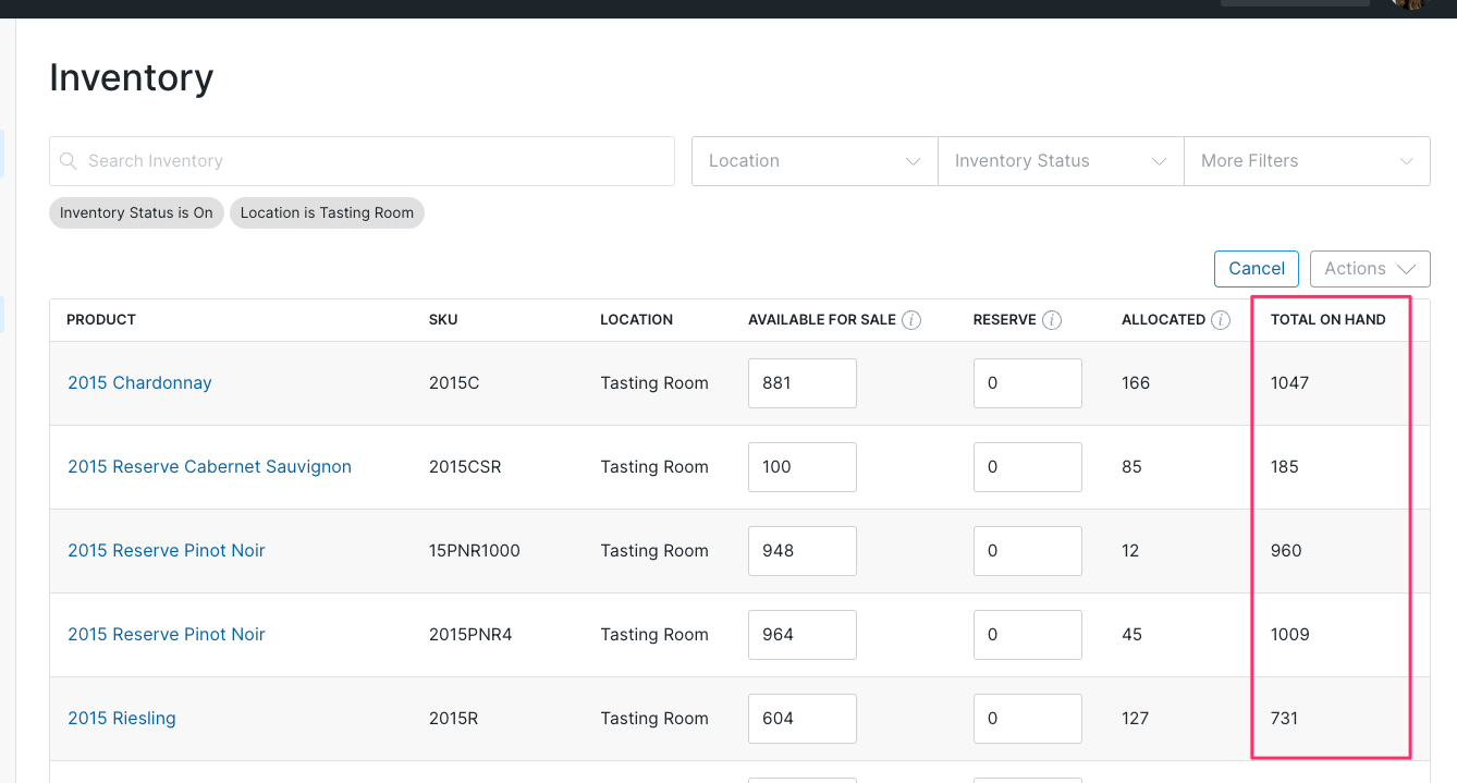 Editing/Resetting Inventory Count in Bulk