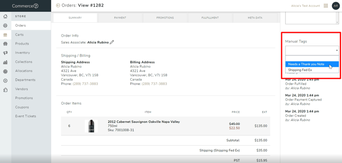 How Do I Create Order Tags?