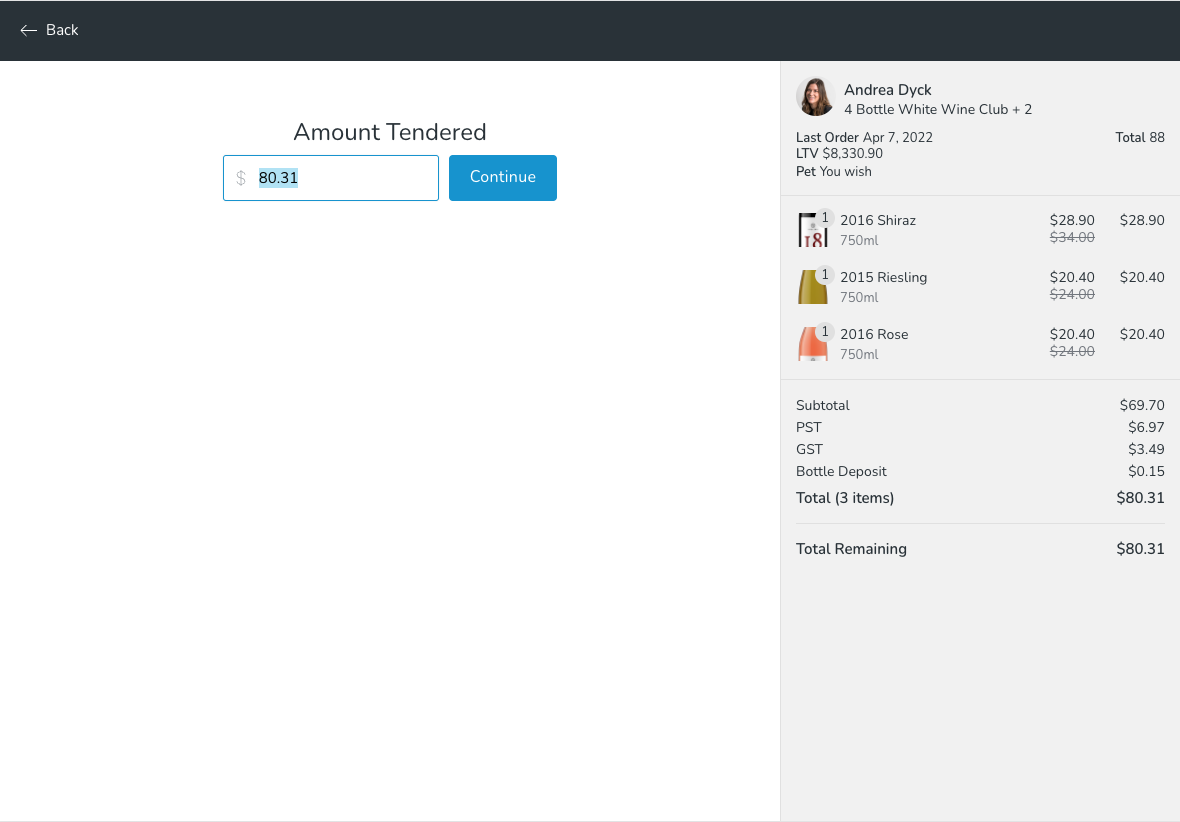 Paying with Multiple Tenders on the POS