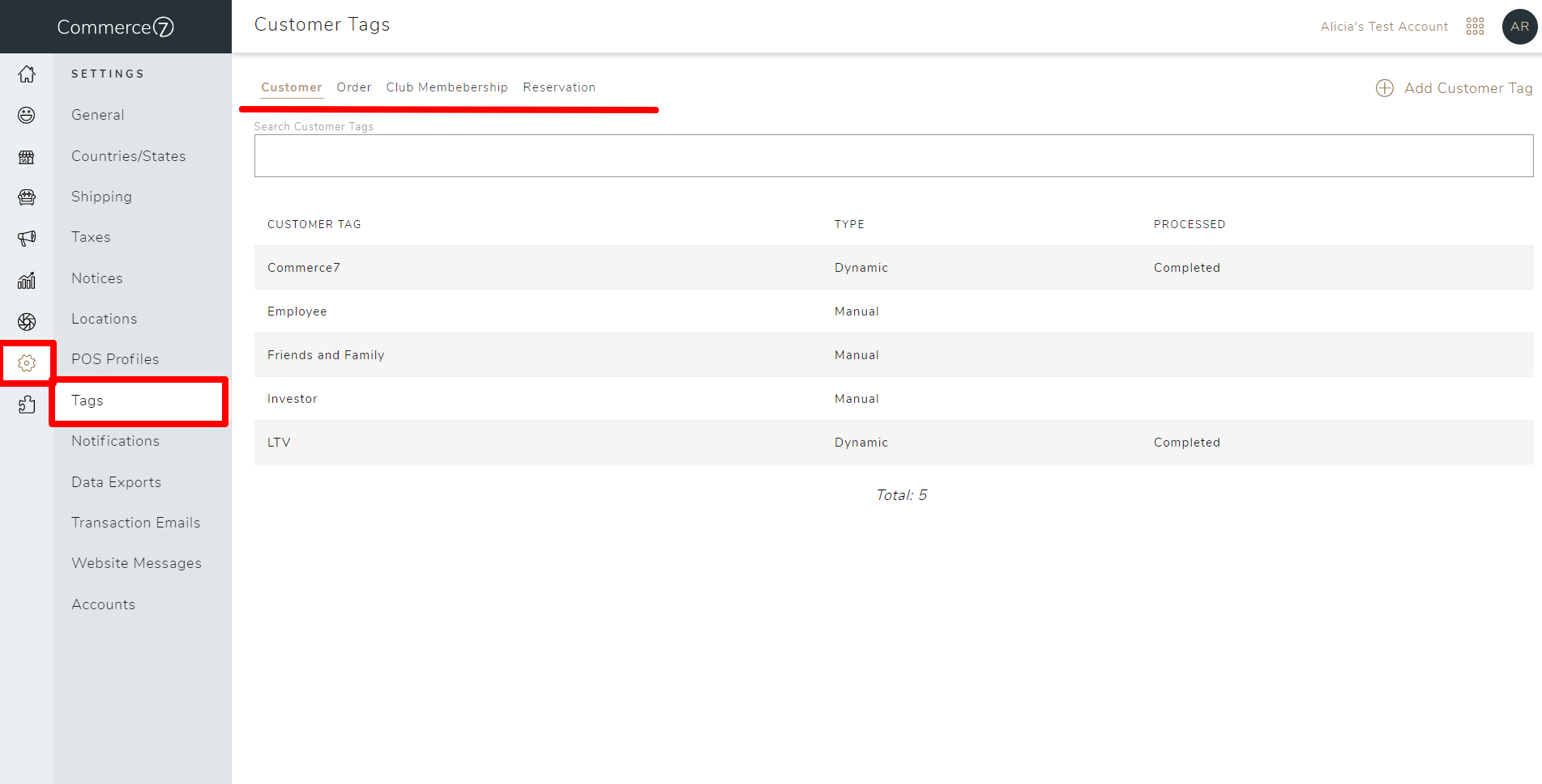 Manual and dynamic tags