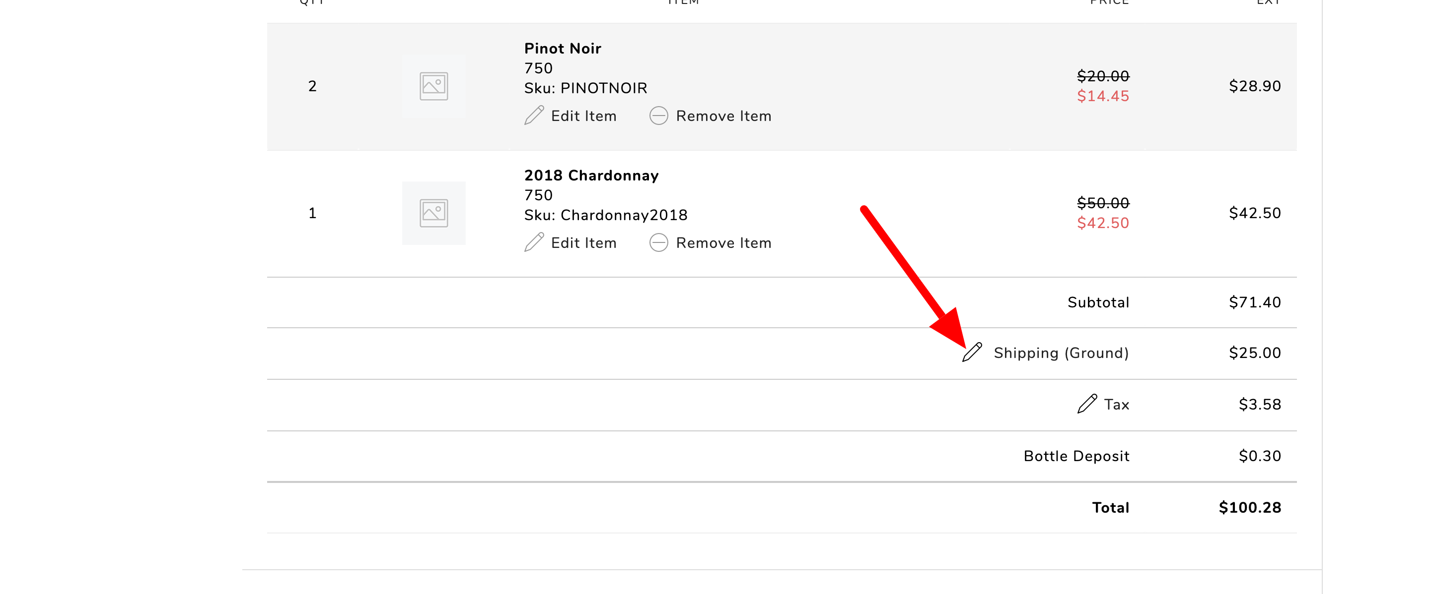 Overriding the Price of a Product or Shipping on an Order.
