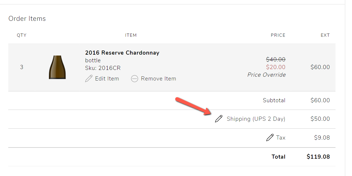 Overriding the Price of a Product or Shipping on an Order